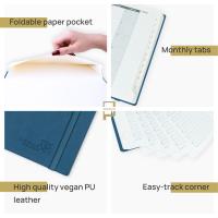 China 6.5x8.5 Inch Spiral Student Weekly Planner Night Blue Softcover 100 GSM Paper for sale