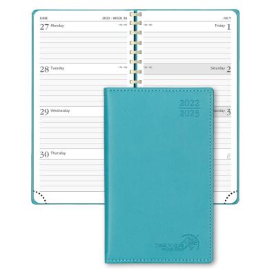 China Pocket Size 3.5x6.5 Small Academic Planner 2023-2024 Hourly Schedule Monthly Tabs for sale
