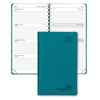 China 3.5x6.5 Inch Pocket Calendar Planner PU Cover Eco Friendly Paper 80GSM for sale