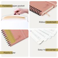 China Custom Eco Friendly Academic Planner 4.33x6.69 inch Pink Medal Binding for sale