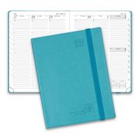 China A5 Turquoise Academic Planner 2023-2024 Weekly Monthly 100GSM Inkproof Paper Customizable for sale