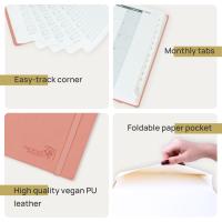 China POPRUN Pink Academic Planner With Weekly Schedule And Monthly Overview for sale