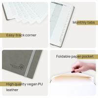China Custom Academic Planner Medium Grey With Weekly Schedule On 2 Pages for sale