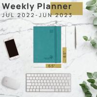 China Weekly Planner Medium Donau Blue 2025 Annual Monthly Overview FSC Paper 6 Sizes for sale