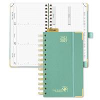 China Mint Green 2023 Hardcover Weekly Planner With Robust Medal Binding for sale