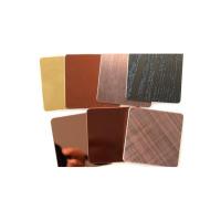 China Water Ripple Stainless Steel Sheet 1219mm Embossed Plates Polishing Mirror 8K for sale