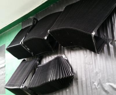 China Heat-sealed &folded bellows fabric +PVC for CNC plasma cutting machine for sale