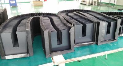 China Heat-sealed &folded bellows fabric +PVC for machine routers for sale