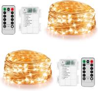 China Led Christmas Decor Battery Operated String Lights With Remote Timer Waterproof for sale
