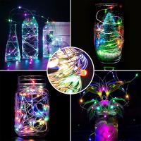 China 20 Led Firefly Silver Wire Mini Lights Waterproof For Festival Halloween Christmas Decor for sale
