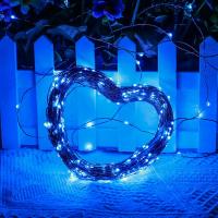 China Party Plug In Fairy Copper Wire Lights UL Listed Blue 300 LEDs String Lights 99ft for sale