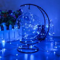 China Party Plug In Fairy Copper Wire Lights UL Listed Blue 300 LEDs String Lights 99ft for sale
