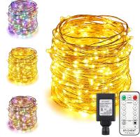 China Copper Wire 500 LEDs Dimmable Fairy Lights 165FT Plug In Silvery For Indoor Christmas for sale