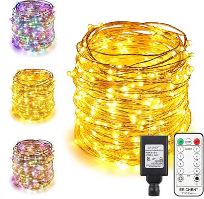 China Copper Wire 500 LEDs Dimmable Fairy Lights 165FT Plug In Silvery For Indoor Christmas for sale