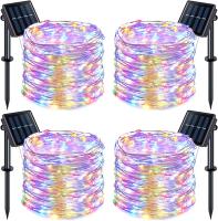 China 33Ft 100 LED Fairy Solar Copper Wire Lights For Tree Garden Patio Decor for sale