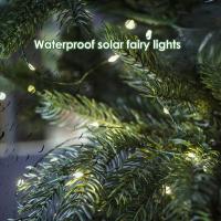 China UL588 IP65 Green Copper Wire Outdoor Solar Fairy Lights Porch Decoration for sale