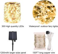 China 100FT Copper Wire Waterproof Fairy Lights For Patio Party Decoration for sale