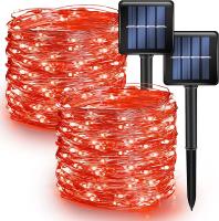 China 8 Modes Solar Copper Wire Lights  120pcs LED Fairy Lamp For Christmas Decoration for sale