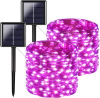 China Purple 200pcs LED Solar String Lights IP65 Halloween Decorations for sale
