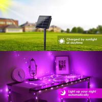 China Purple 200pcs LED Solar String Lights IP65 Halloween Decorations for sale
