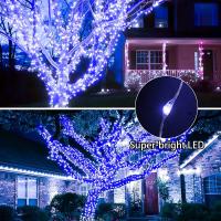 China 200 Led Copper Wire Solar Fairy Lights With 8 Lighting Models Party Holiday Decor for sale