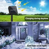 China Lawn Party Cold White Solar Copper Wire Lights Outdoor 100pcs LED Solar Powered Fairy Lights for sale