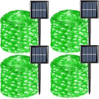China Waterproof Green Solar Fairy Lights For Garden Yard Patio Fence Wedding Decor for sale
