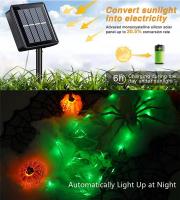 China Waterproof Green Solar Fairy Lights For Garden Yard Patio Fence Wedding Decor for sale
