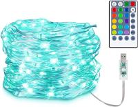 China USB Powered Changing String Lights 33ft 100 LED Twinkle 30m Length For Bedroom for sale