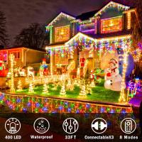 China Christmas LED 8 Modes Curtain Fairy String Light For Wedding Party for sale