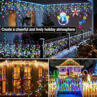 China Christmas LED 8 Modes Curtain Fairy String Light For Wedding Party for sale
