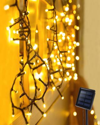 China 200 LED Icicle Lights Solar Powered Waterproof Decorative Fairy Lights for sale