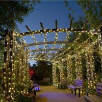 China 200 LED Icicle Lights Solar Powered Waterproof Decorative Fairy Lights for sale