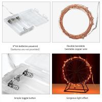 China 10m Halloween Fairy Lights Battery Operate Copper Wire Night Lights Bedroom Party Decor for sale