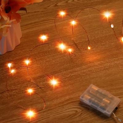 China 10m Halloween Fairy Lights Battery Operate Copper Wire Night Lights Bedroom Party Decor for sale