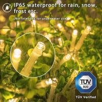 China IP65 Battery Operated String Lights 11M Warm White Outdoor Clear 100 LED for sale