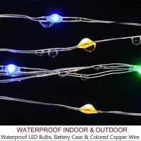 China Color Changing Multi Colored Fairy Lights Remote Timer 8 Mode Starry Long String for sale