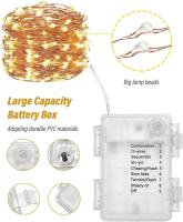 China Waterproof Silver Wire Battery Fairy Lights For Mason Jars DIY Wedding Party Patio for sale