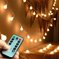 China 10m Battery Operated Fairy Light For Christmas Tree Warm White Globe String Lights for sale