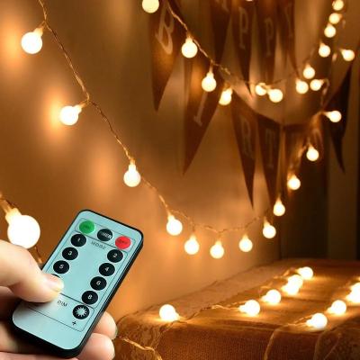 China 10m Battery Operated Fairy Light For Christmas Tree Warm White Globe String Lights for sale