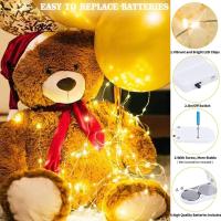 China 20 LED Firefly Lights Silver Copper Wire Battery Powered For DIY Wedding Party Centerpiece Decor for sale