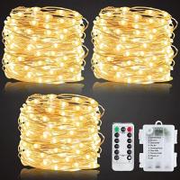 China Copper Wire String Lights Total 8 Modes Remote Waterproof Battery Operated Fairy Lights Home Indoor Outdoor Decoration for sale
