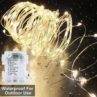 China Copper Wire String Lights Total 8 Modes Remote Waterproof Battery Operated Fairy Lights Home Indoor Outdoor Decoration for sale