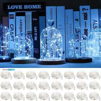 China Firefly Copper Wire Lights Battery Powered Lights for Table Centerpiece Halloween Christmas Decorations for sale
