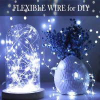 China Firefly Copper Wire Lights Battery Powered Lights for Table Centerpiece Halloween Christmas Decorations for sale