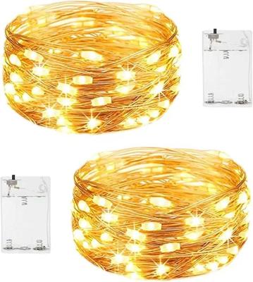 China Battery Operated Waterproof String Lights Copper Wire Twinkle Starry Lights for Centerpiece Outdoor Decoration for sale