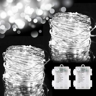 China White 100 LED Copper Wire String Lights Waterproof Mini Battery Power Twinkle Lights for Festival Decor for sale