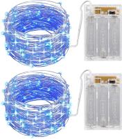 China 100 LED Mini Copper Wire Starry Lights Battery Powered Decoration Lights for Gardens Halloween for sale