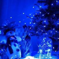 China 100 LED Mini Copper Wire Starry Lights Battery Powered Decoration Lights for Gardens Halloween for sale