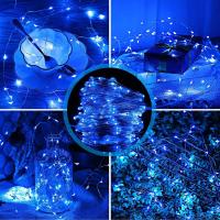 China 100 LED Mini Copper Wire Starry Lights Battery Powered Decoration Lights for Gardens Halloween for sale